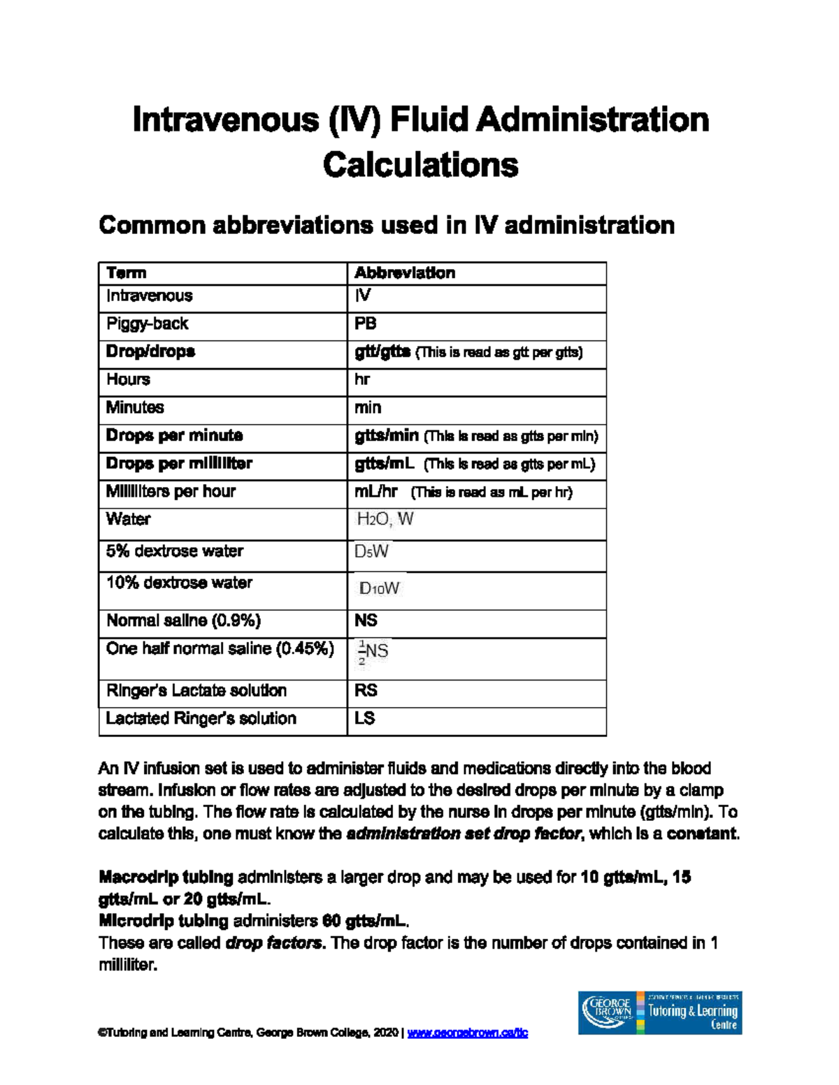 IV Administration - SKILLS - NUPD 700 - Studocu