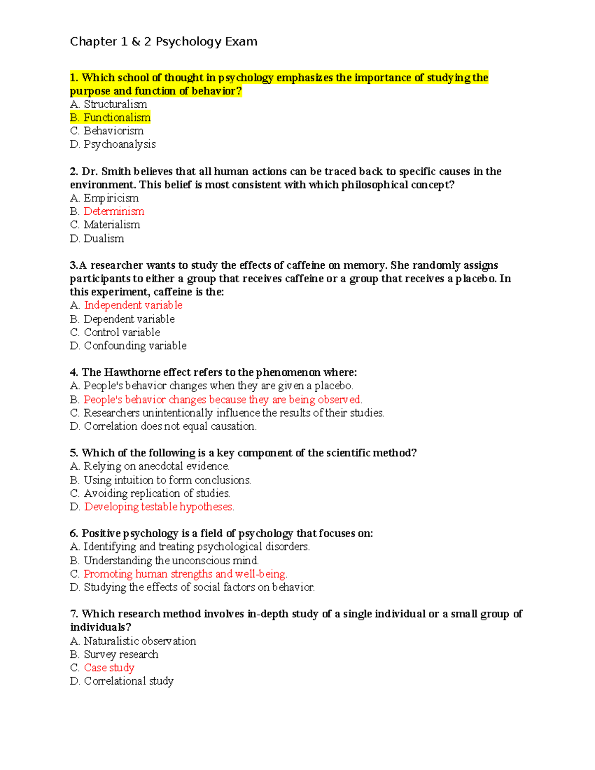 Ch 1 & 2 Exam - Practice questions for chapter 1 and 2 - Which school ...