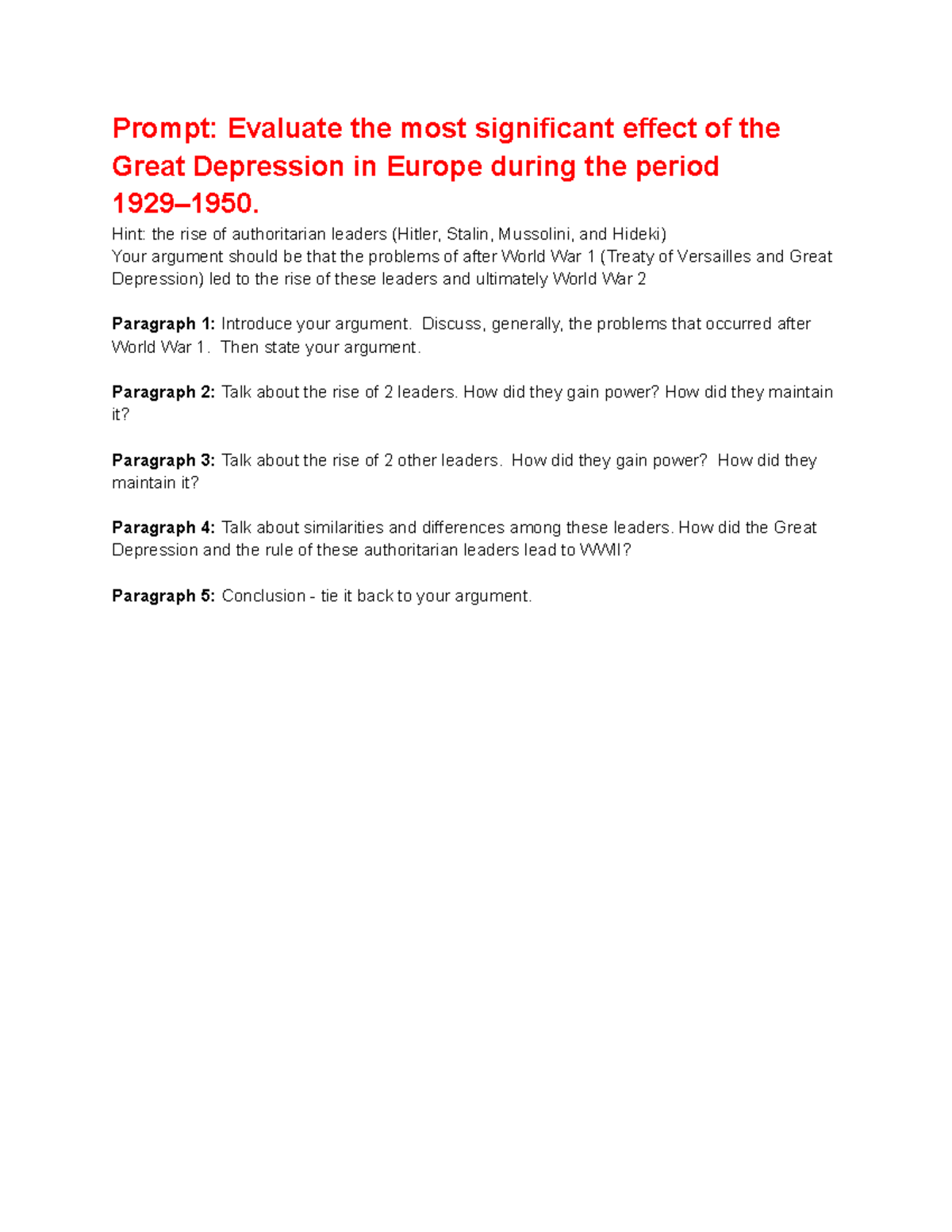 Kayla Lin - LEQ - Unit 7 - guide to LEQ responses - Prompt: Evaluate ...