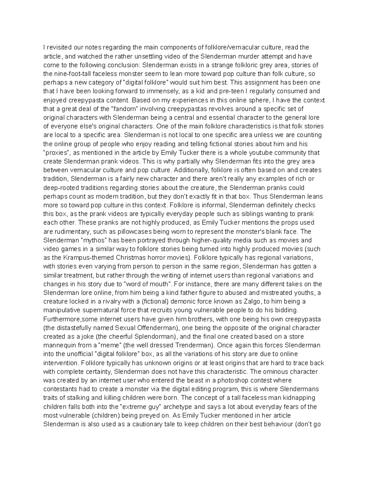 Assignment 8 - I revisited our notes regarding the main components of ...