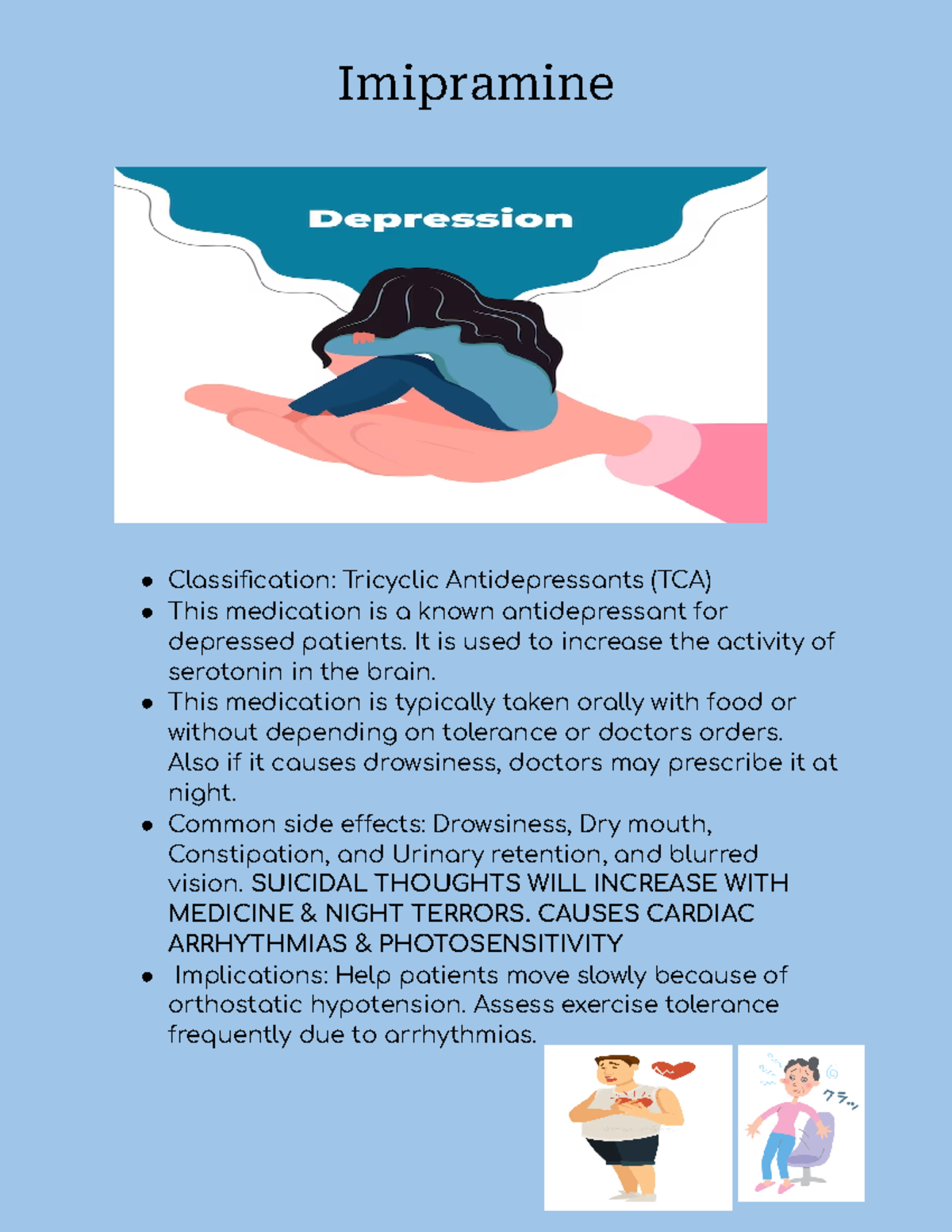 Imipramine - Imipramine Classification: Tricyclic Antidepressants (TCA ...