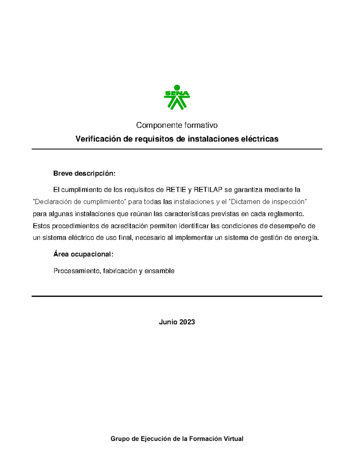 CFA 6 821207 - Resumen Eficiencia energetica retiq - Componente ...