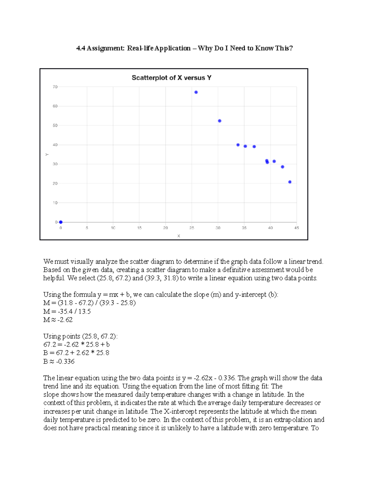 4.4 Assignment - 4 Assignment: Real-life Application – Why Do I Need to ...