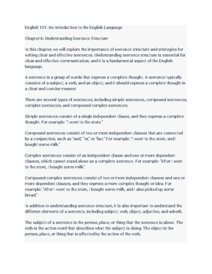 Composition I Chapter 1-3 - English 101, also known as freshman ...