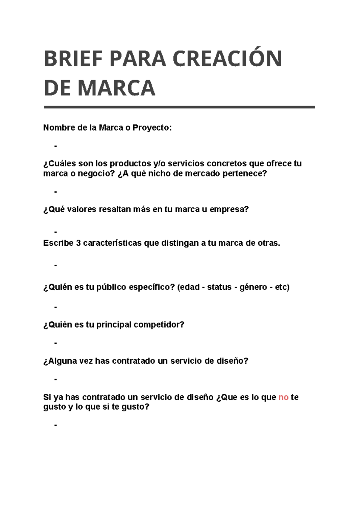 Brief - ejemplo - Resumen Diseño de Comunicación Visual II - BRIEF PARA ...