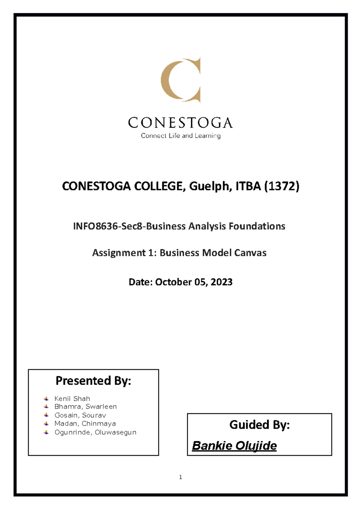 AIR Canada - Assignments - CONESTOGA COLLEGE, Guelph, ITBA (1372 ...