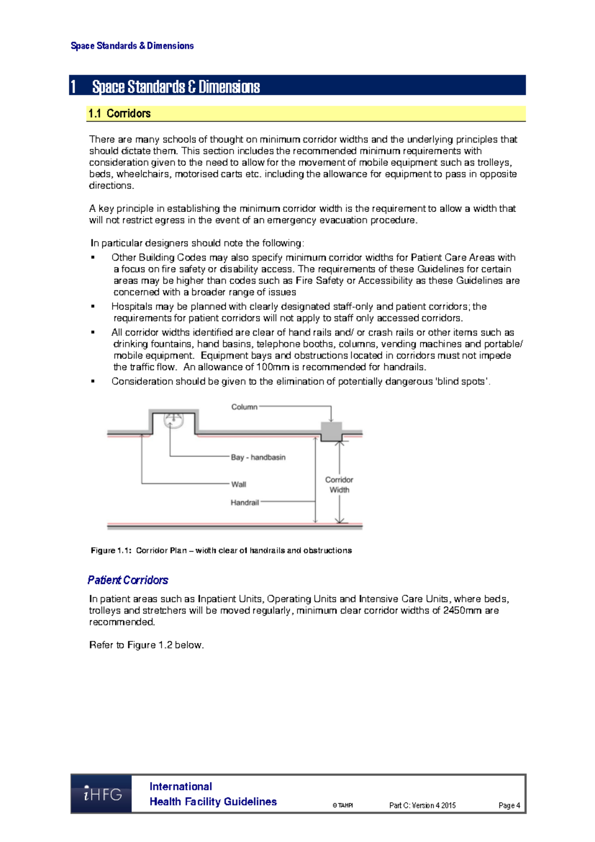 I HFG part c space standards dimensions - International 1 Space ...