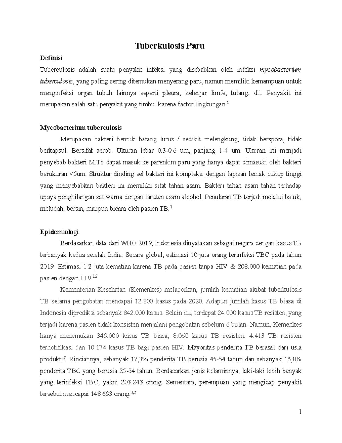 Tbc paru - tuberkulosis paru - Tuberkulosis Paru Definisi Tuberculosis ...