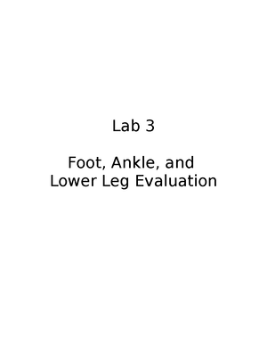 Lab 5 - Hip and Pelvis - Special Tests 2010 - Pelvis and Thigh Special ...