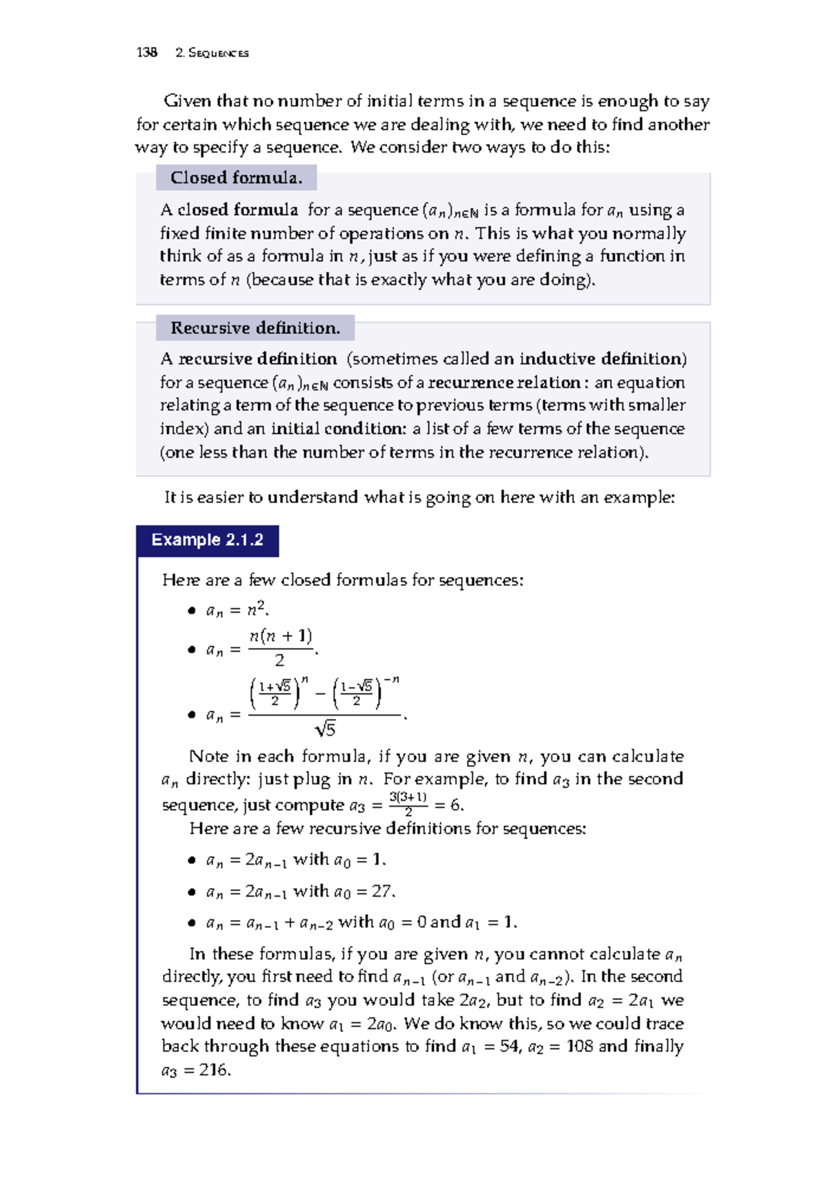 Discrete mathematics-52 - 138 2. Sequences Given that no number of ...