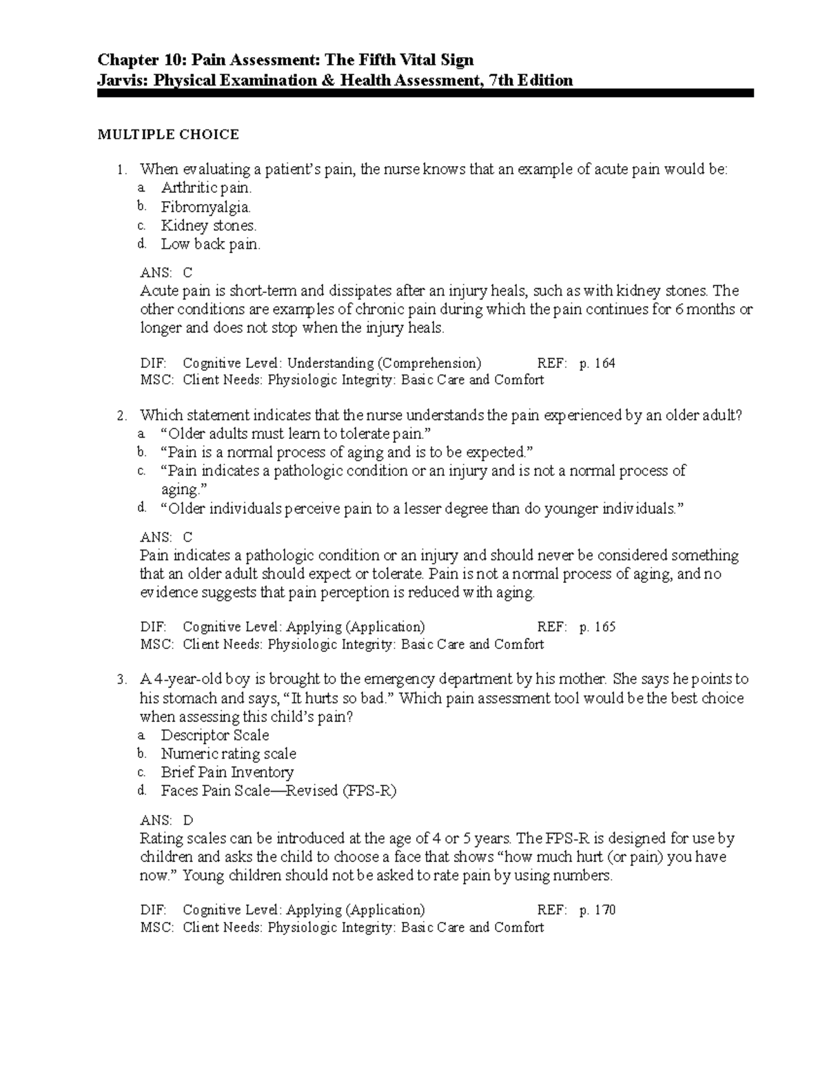Ch10 - Questions related to chapter 10 of the textbook, Physical ...