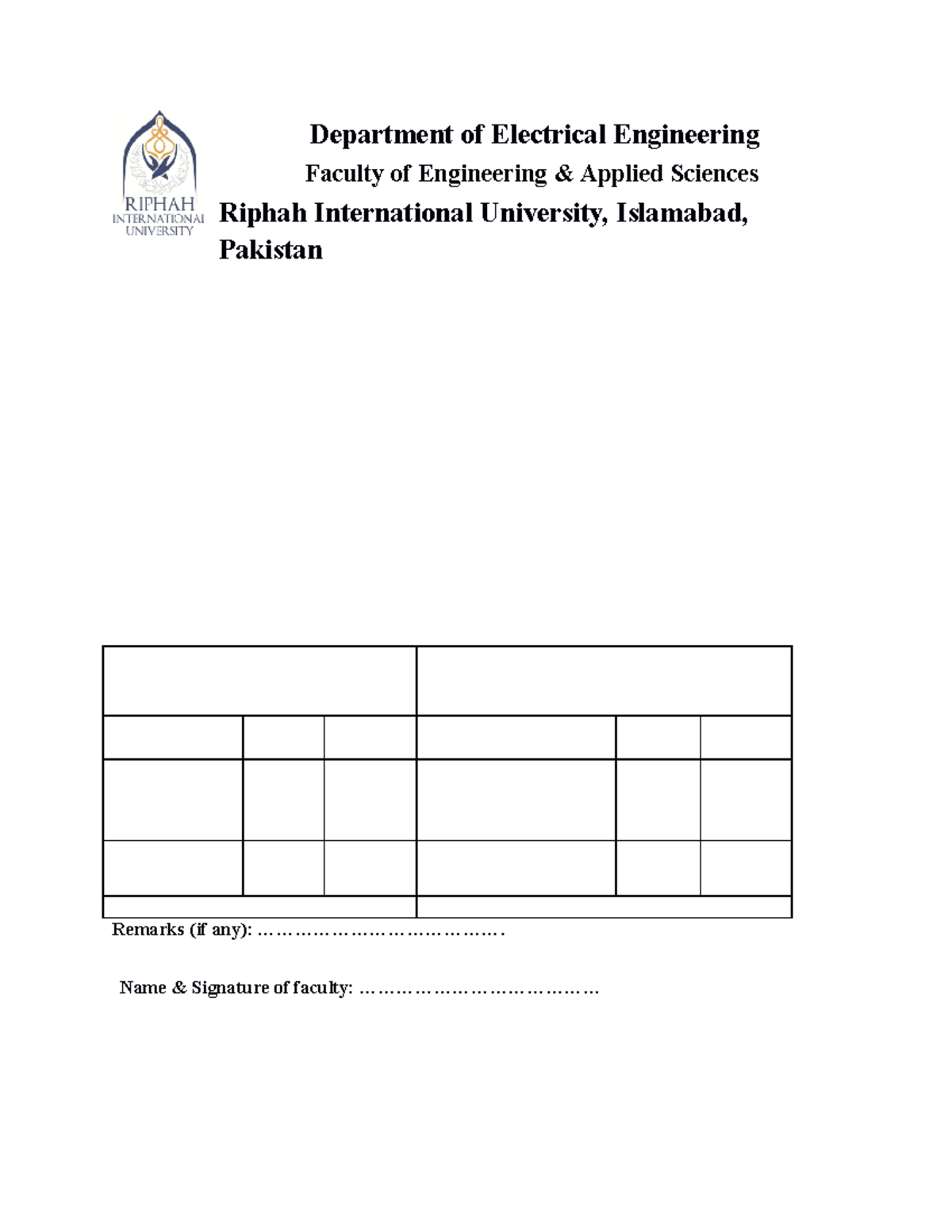 SS Lab Report 12 - Department of Electrical Engineering Faculty of ...