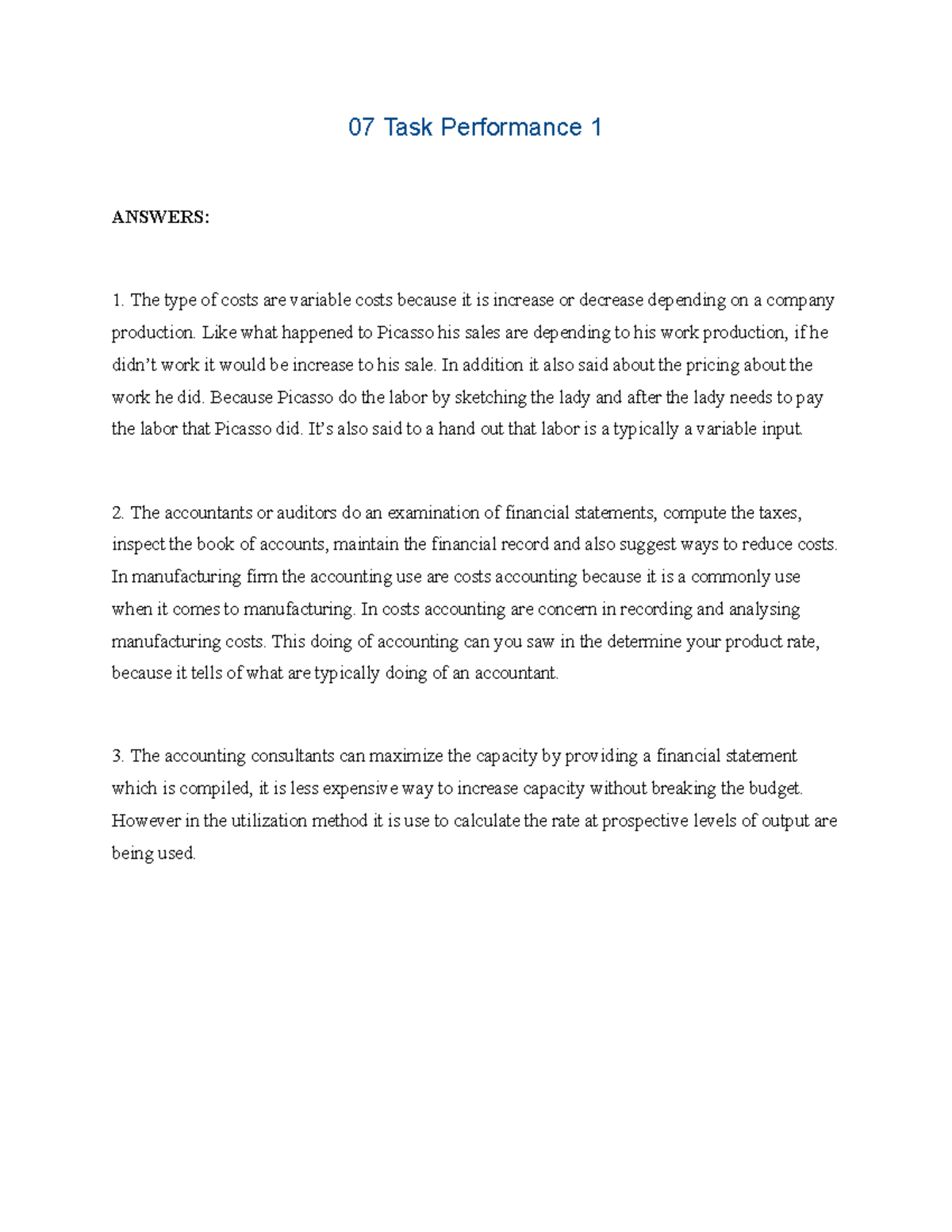 07 Task Performance 1 - manegerial eco_practice activity - 07 Task ...