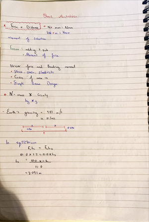 Equilibrium - Structural Mechanics - Studocu