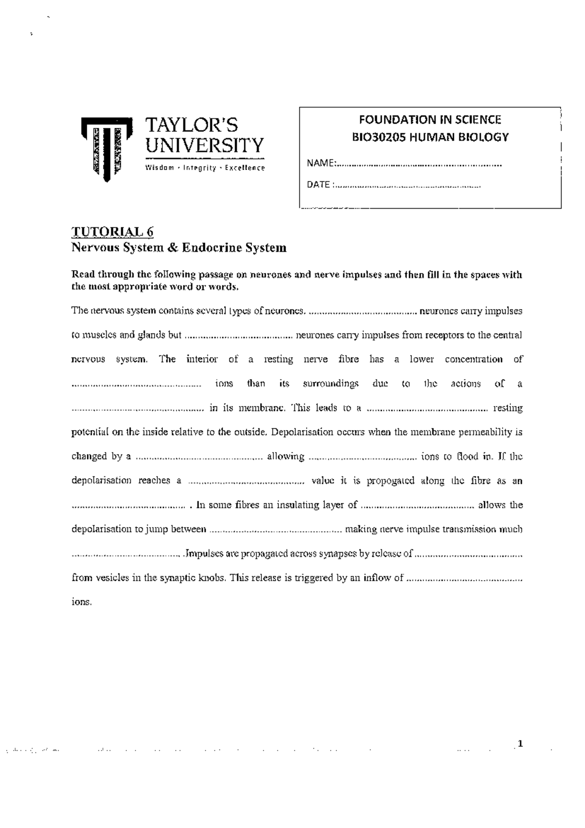 Endocrine system - CIE A level bio - Studocu