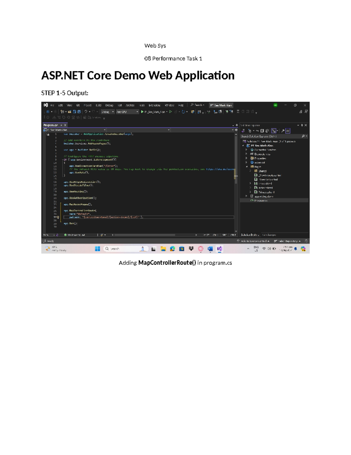 08 Performance Task 1 Web-Sys Task-Performance - Web Systems and Technologies - Web Sys 08 - Studocu
