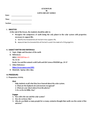 POT I Reporting - Topic report - BSED - Science - Studocu