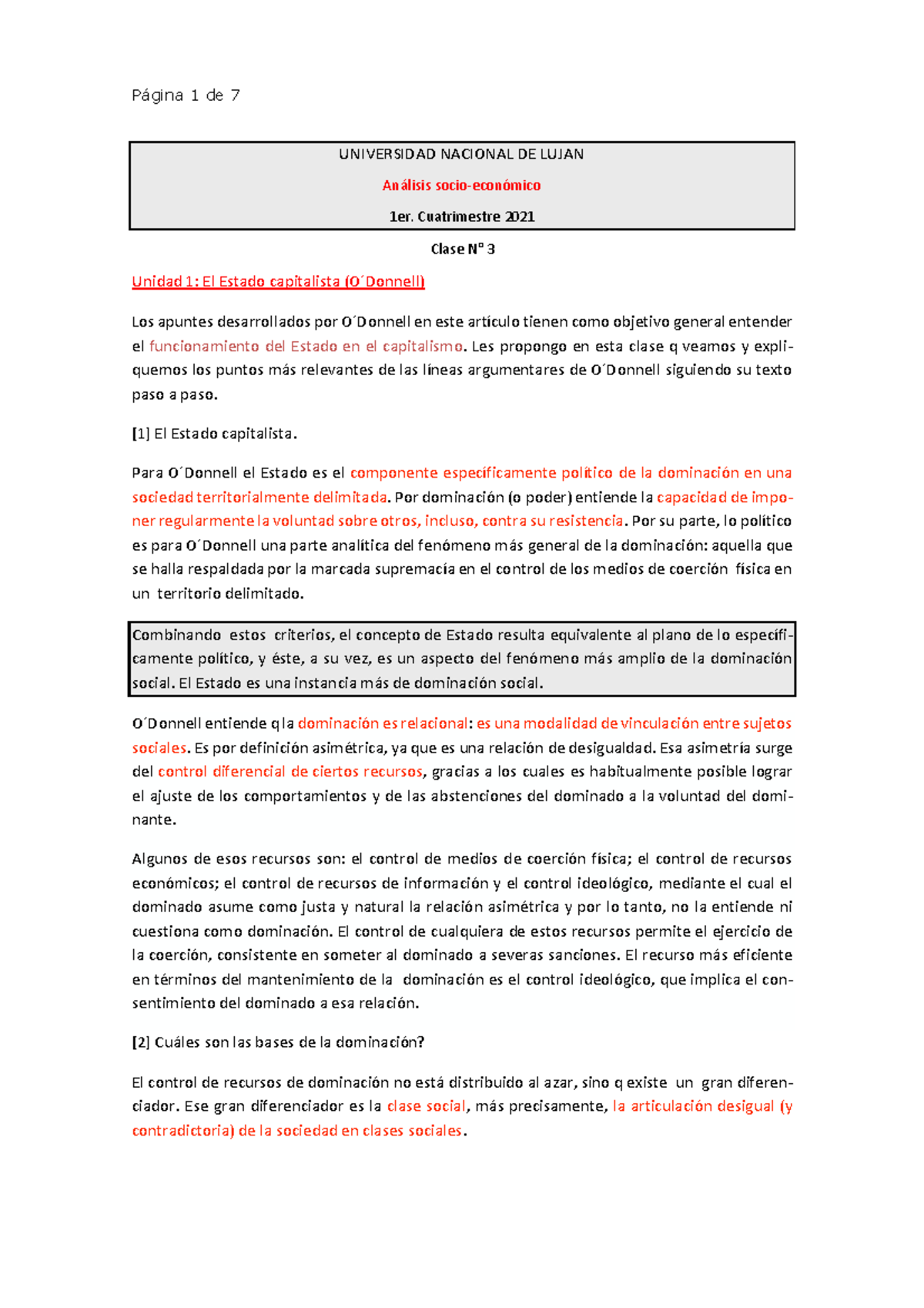 ASE CA - clase 3 - ODonnell - Página 1 de 7 UNIVERSIDAD NACIONAL DE ...
