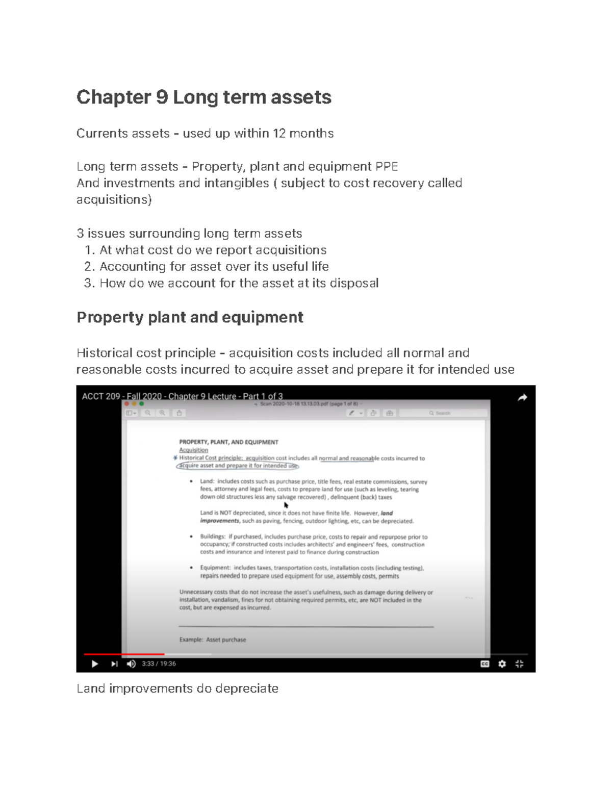 Chapter 9 Long term assets - 1. 2. 3. Chapter 9 Long term assets ...