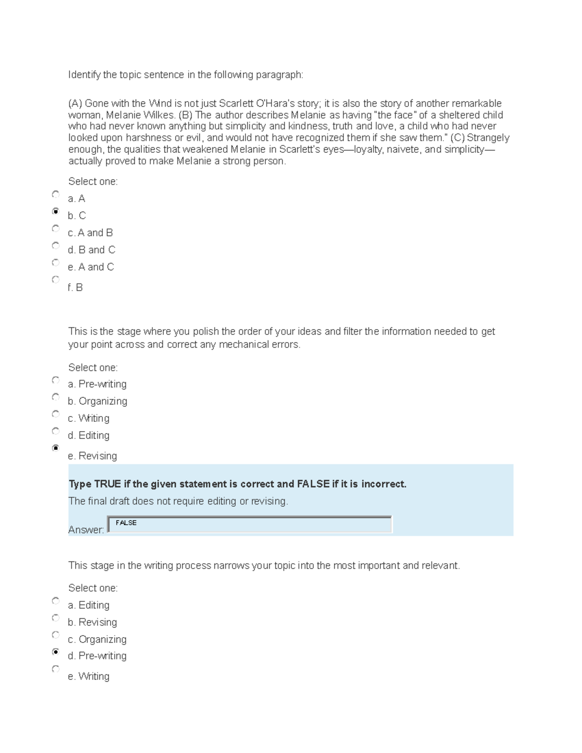 ENGL 112 WEEK 1 20 Answer KEY Compiled BY Kuyajovert 1 - Identify the ...