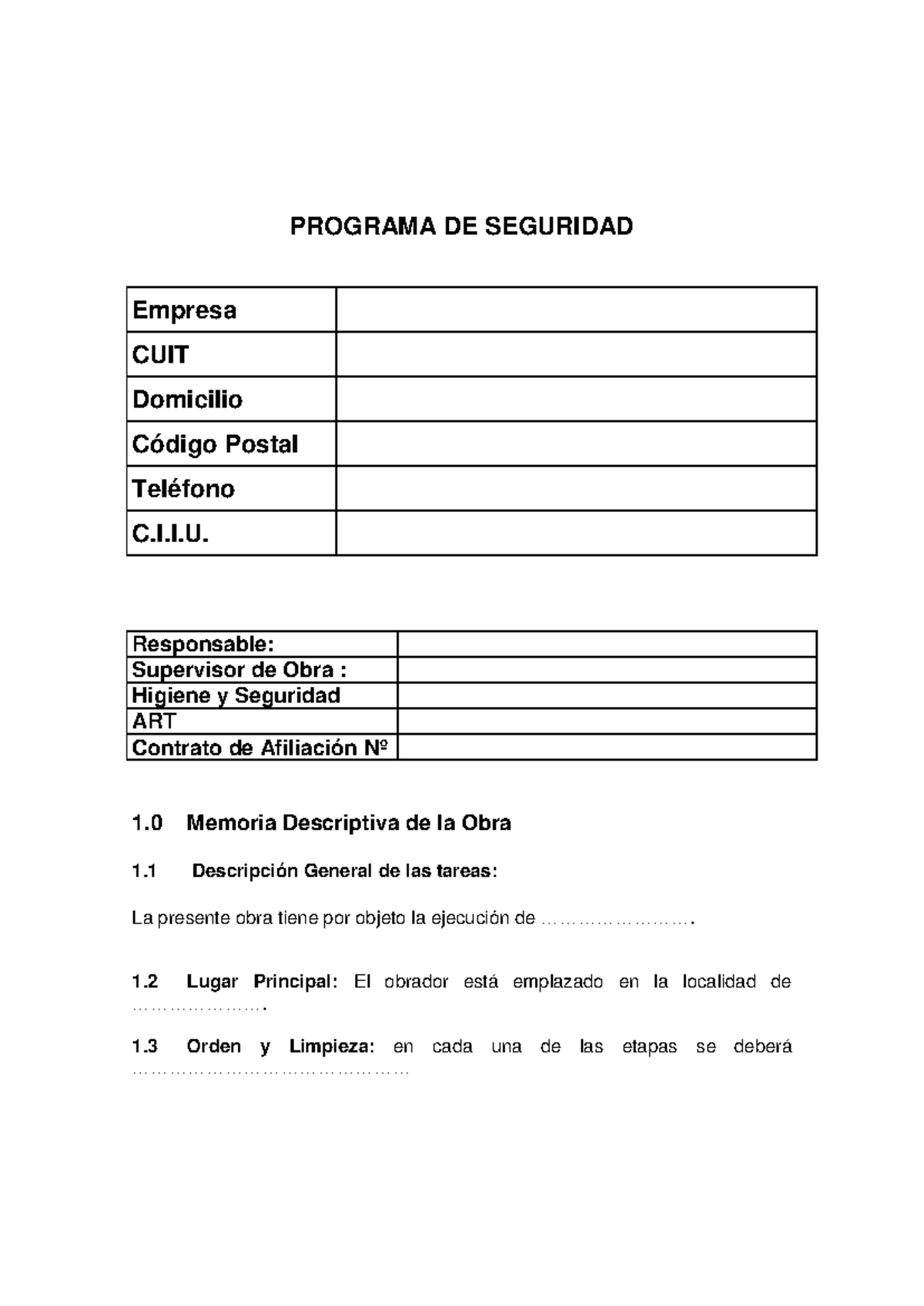 Material Ejemplo PARA Programa DE Seguridad ACT 3 - PROGRAMA DE ...