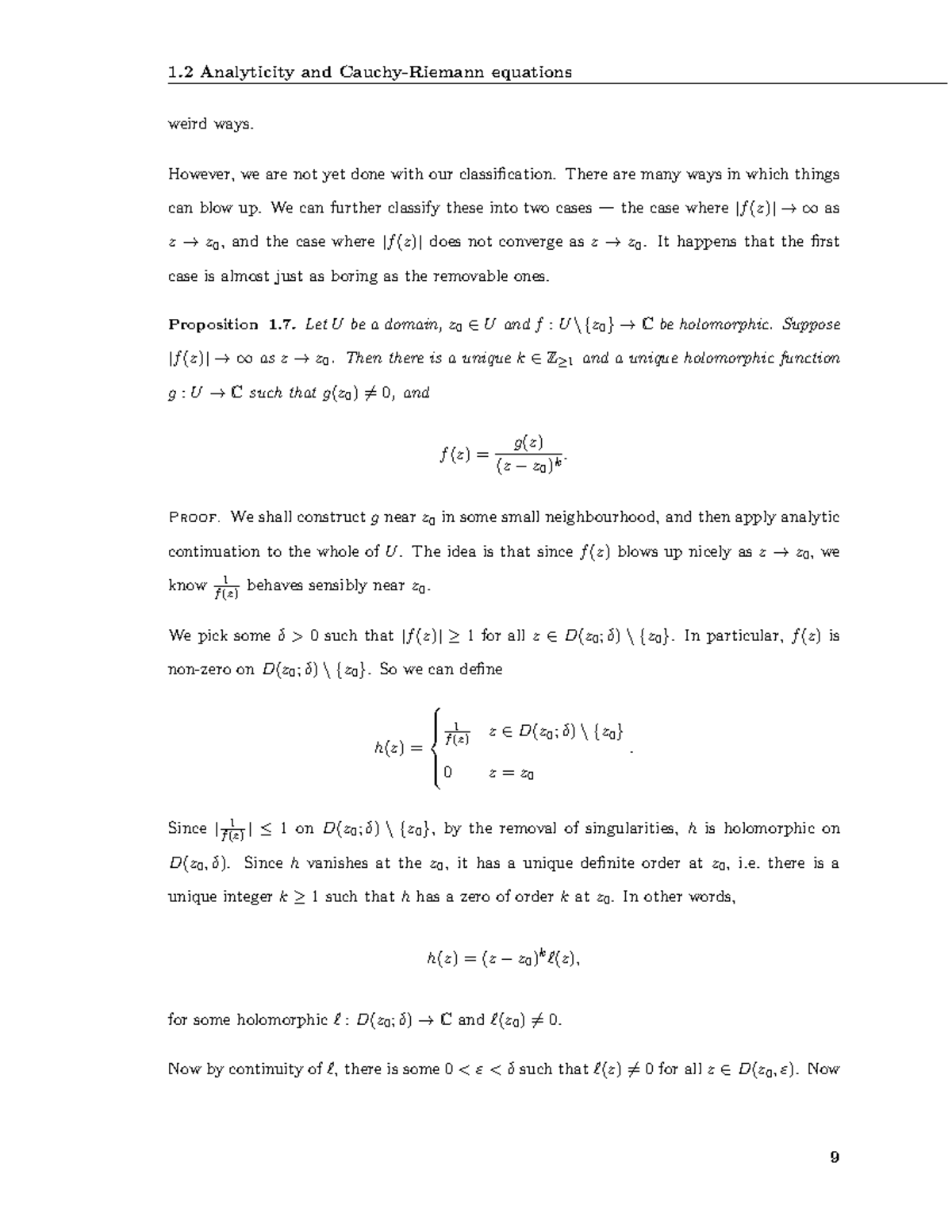 Complex Analysis 7 1 11 9 1 Analyticity And Cauchy Riemann