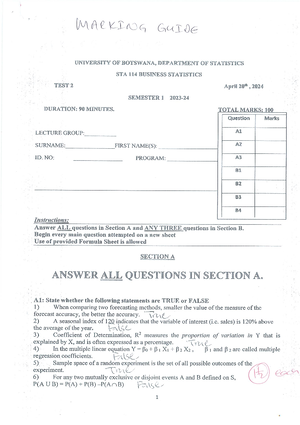 CSI142Exam-2021-Special - University of Botswana Department of Computer Science Special Final ...