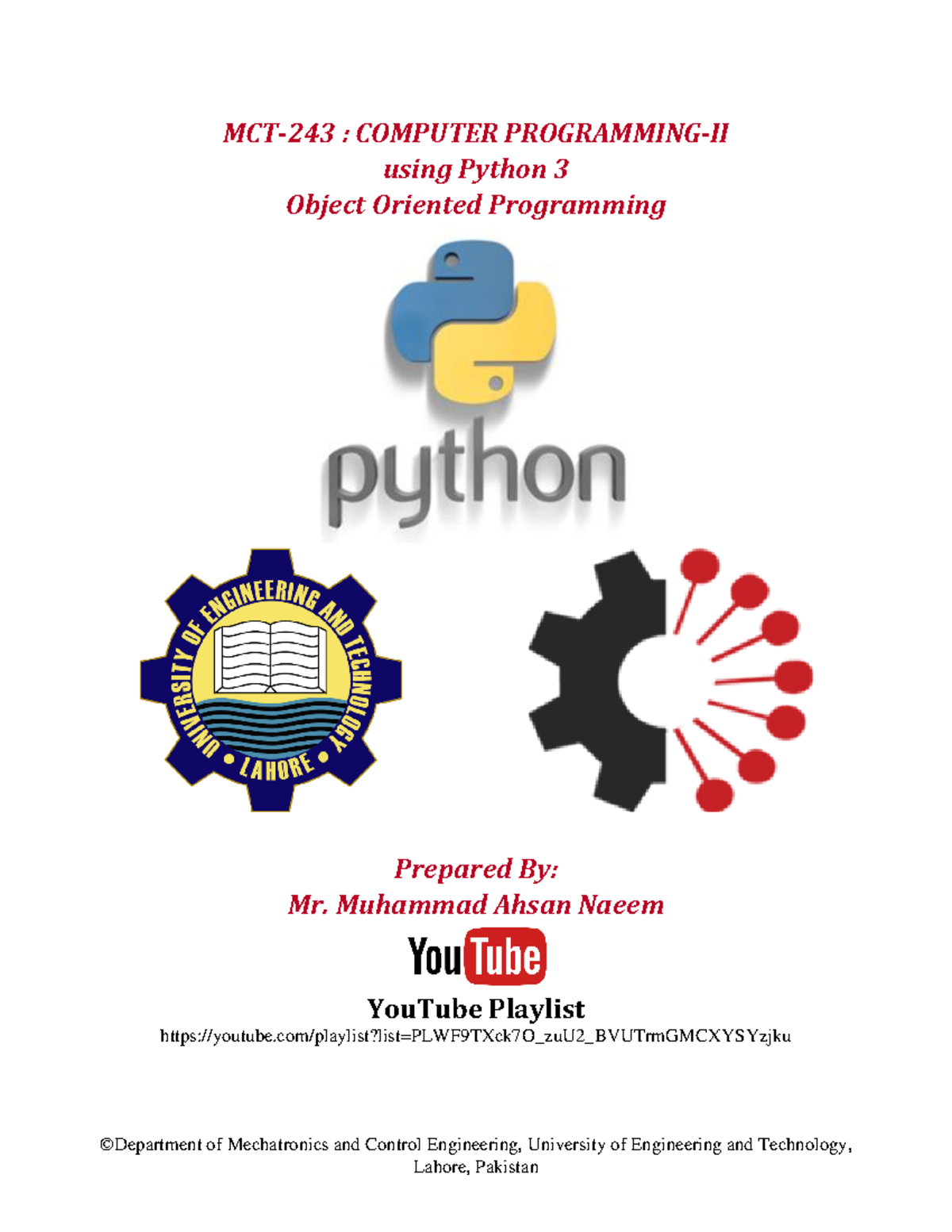 Lab Session 39 - Helping notes - ©Department of Mechatronics and ...