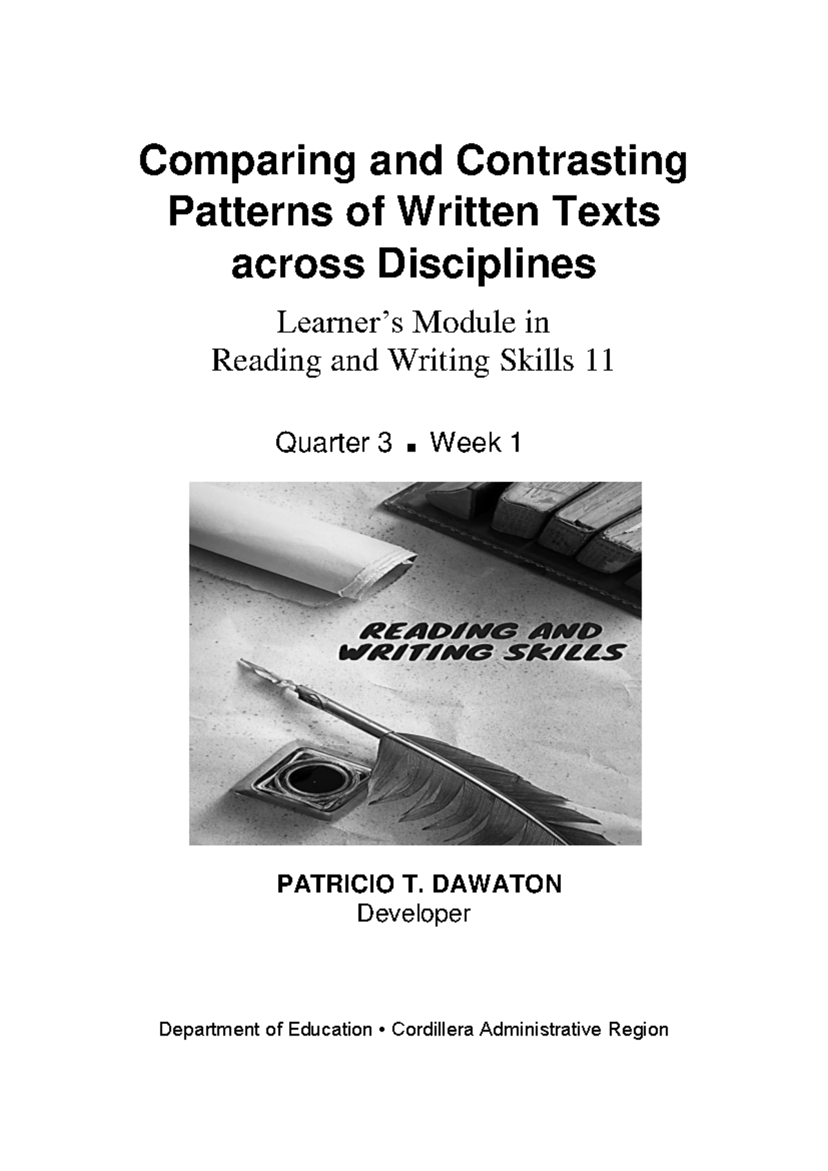 Passed 1652-13-21 Melcs Dep Ed-CAR RO Comparing and Contrasting ...