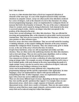 Intro TO DATA Structure - INTRO TO DATA STRUCTURE/ALGORITHM Data ...