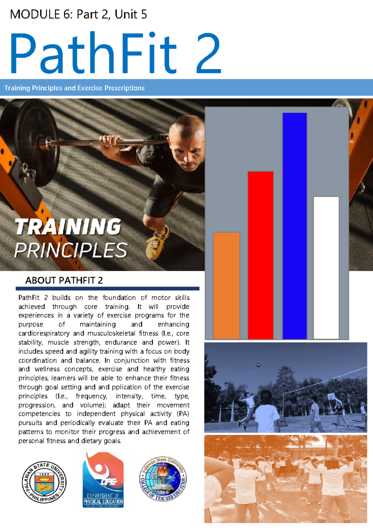 Module 6 Unit 5 - PathFit 2 ABOUT PATHFIT 2 PathFit 2 builds on the ...