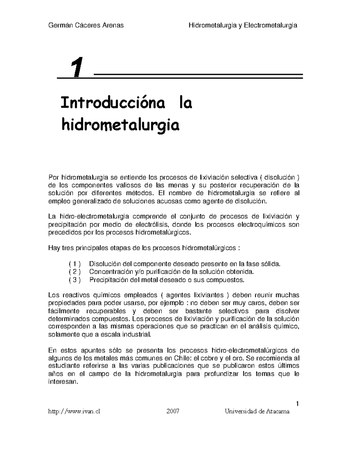Hidrometalurgia-120909165445-phpapp 02 - ####### 1 Por hidrometalurgia se entiende los procesos ...