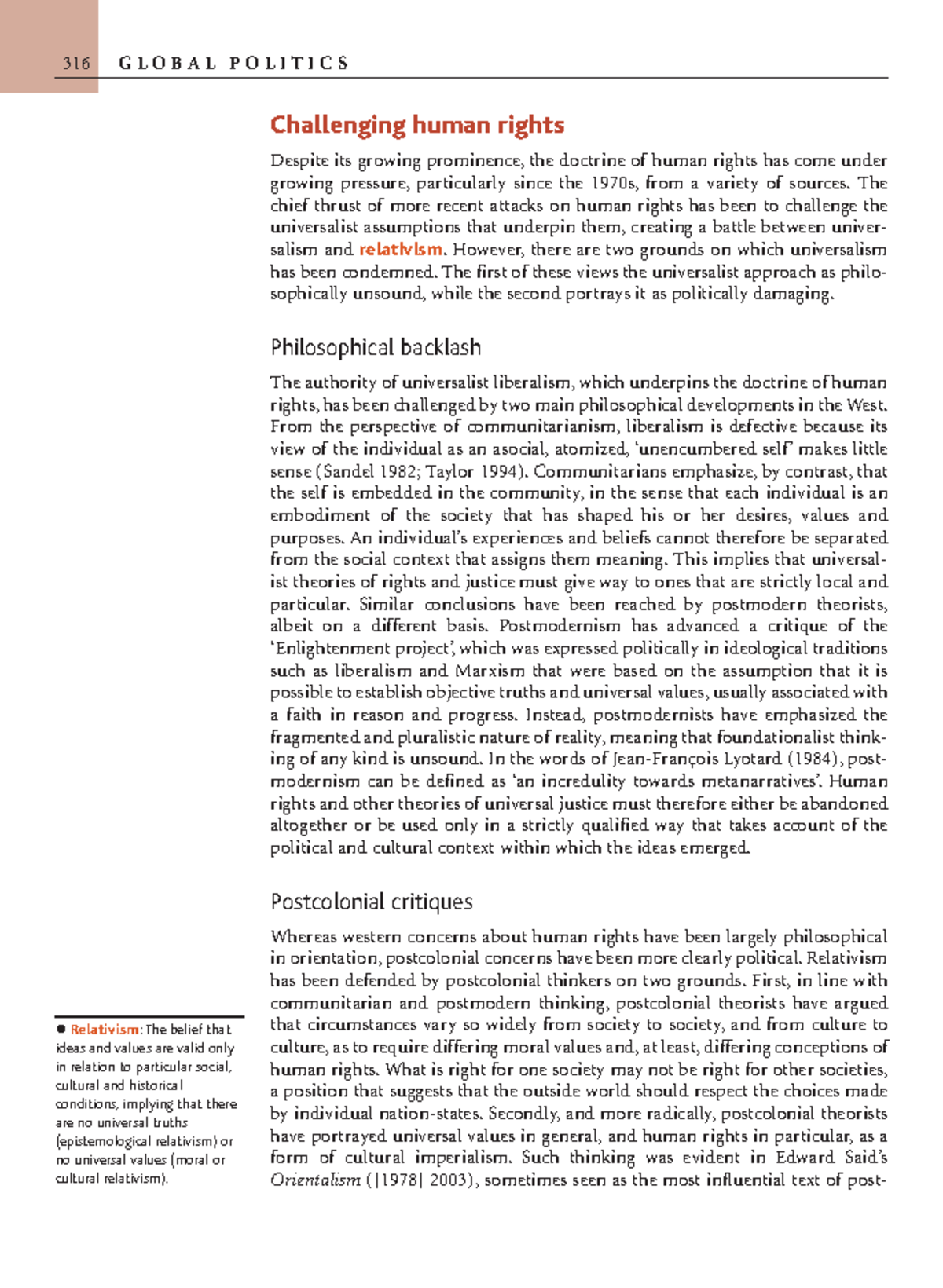 Global Politics-171 - n/a - Challenging human rights Despite its ...