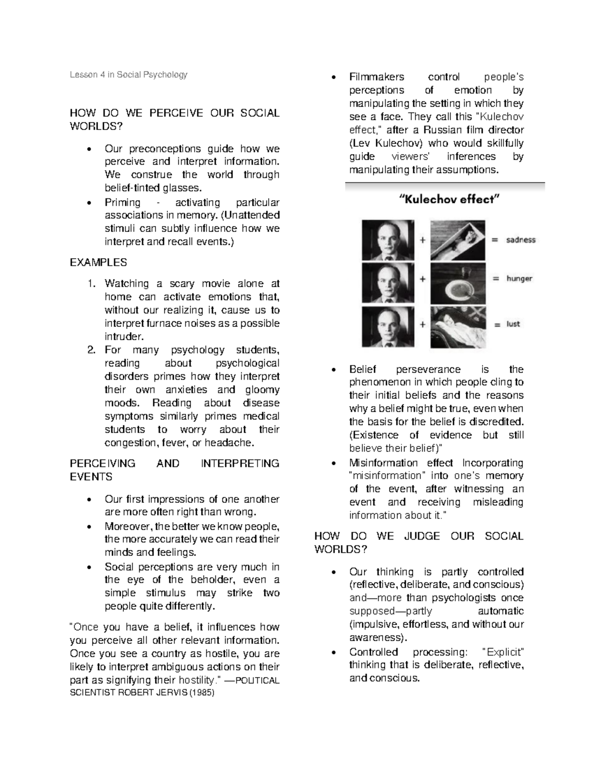 R4 in Social Psychology - Lesson 4 in Social Psychology HOW DO WE ...