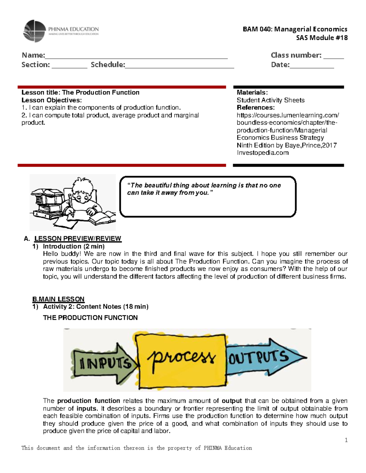 BAM-040 SAS18 - ....... - SAS Module - Studocu