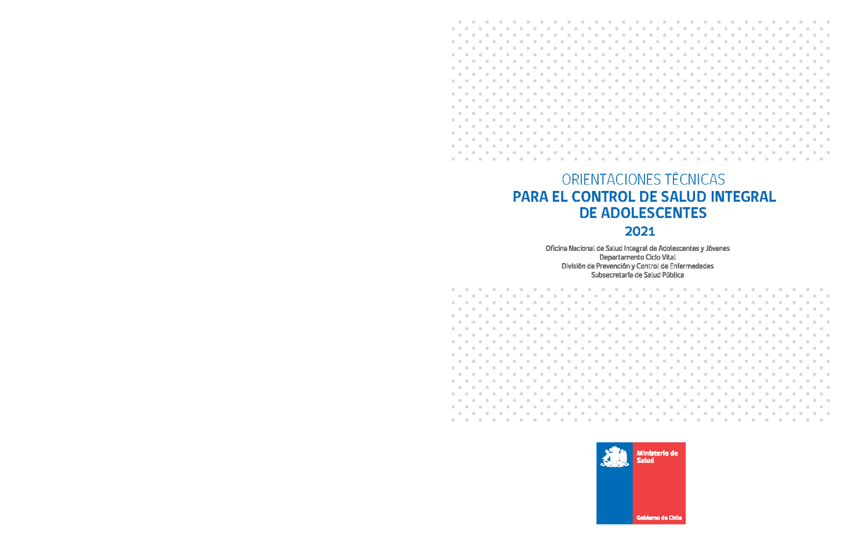 OT Control Adolescente v3 - ORIENTACIONES TÉCNICAS PARA EL CONTROL DE SALUD INTEGRAL DE ...
