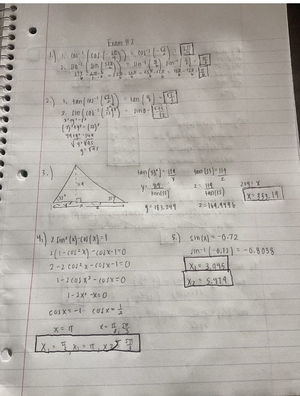 Trigonometry Assignments - 175 - Studocu