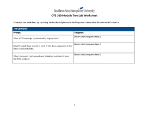 CYB 320 Module Two Activity Worksheet - CYB 320 Module Two Activity ...