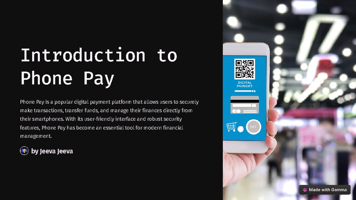 Introduction-to-Phone-Pay - Introduction to Phone Pay Phone Pay is a ...