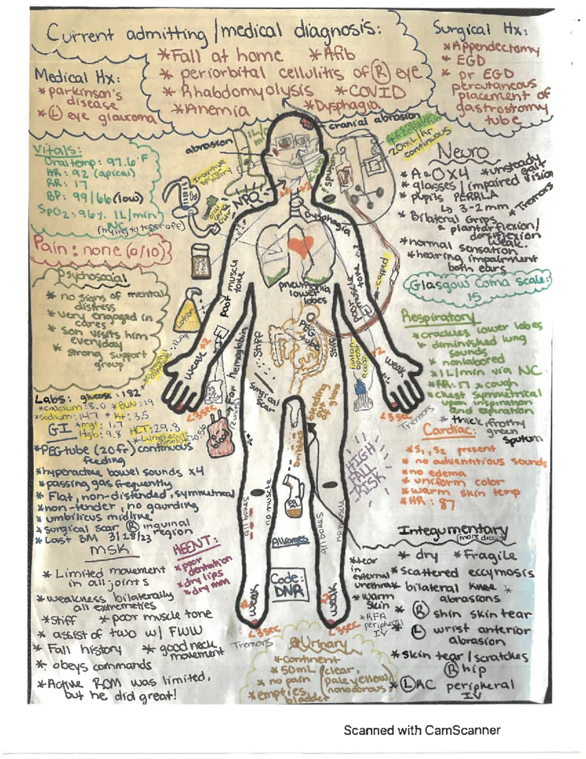 Good Example Body Map 1 - body map - Current admitting I medical ...