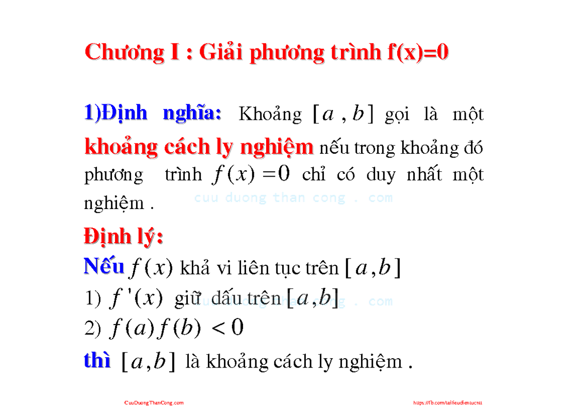 Phuong-phap-tinh ngo-thu-luong chuong-1-giai-phuong-trinh-f(x)=0 - [cuuduongthancong - - Studocu