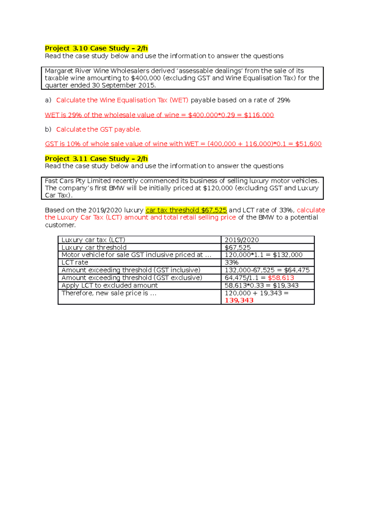 Extra practice - Project 3 Case Study – 2/h Read the case study below ...