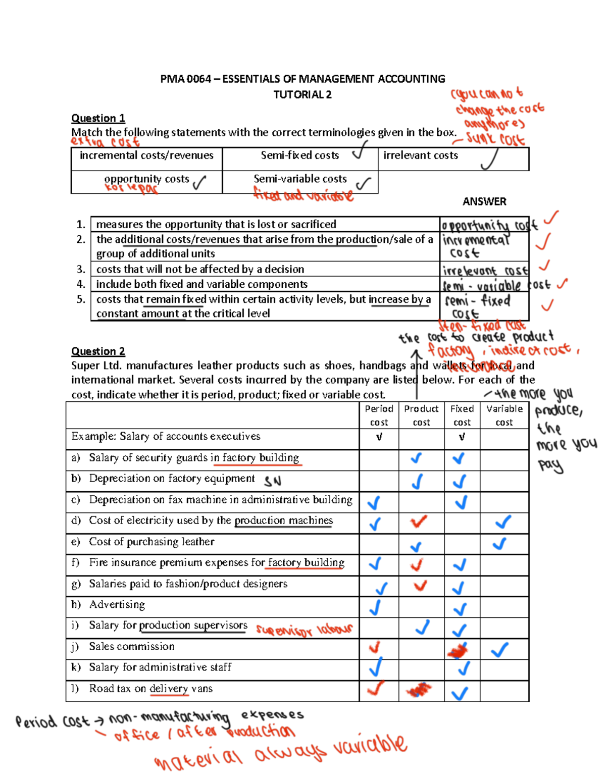 Tutorial accounting chapter 2 - PMA 0064 – ESSENTIALS OF MANAGEMENT ...