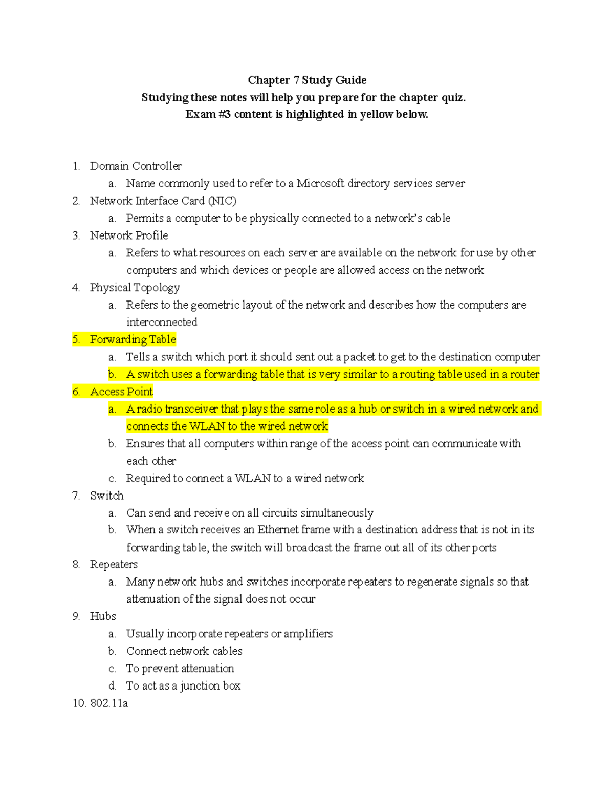 Chapter 7 Study Guide - MIS 4123 - ECU - Studocu
