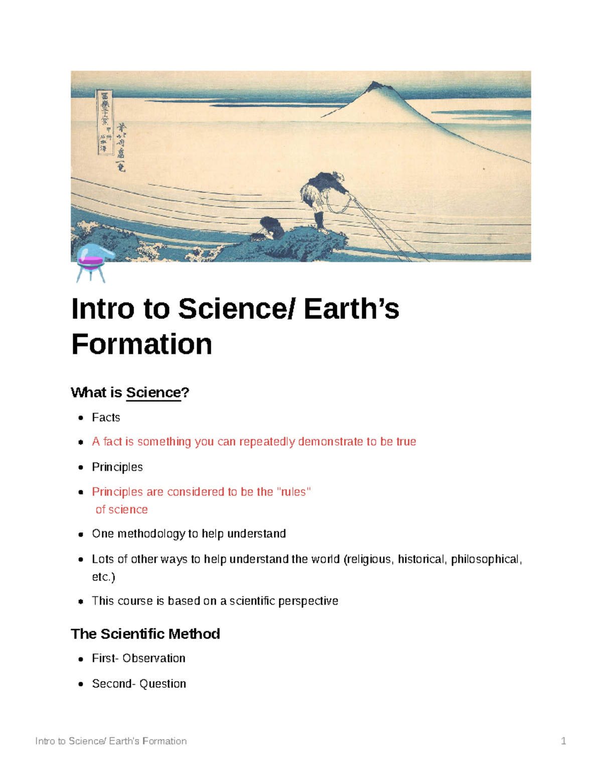 Intro to Science/ Earths Formation - ⚗ Intro to Science/ Earth’s ...