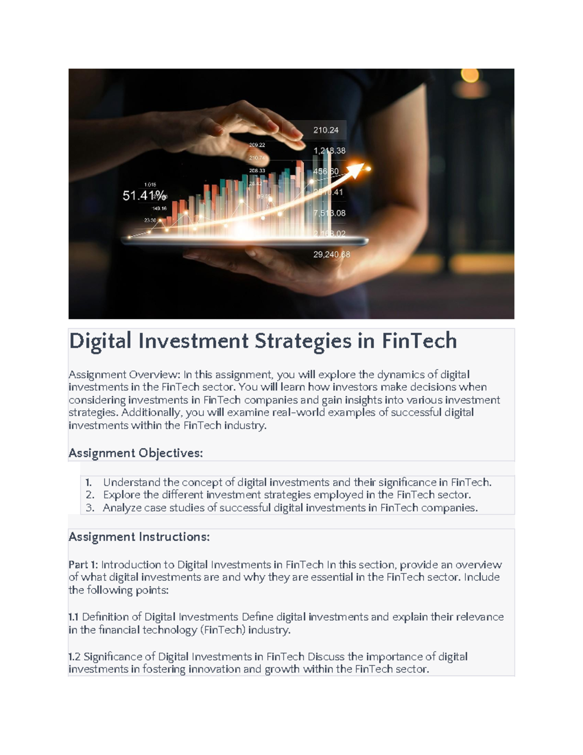 Digital Investment in Fin Tech - Digital Investment Strategies in ...
