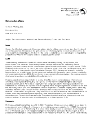 430 memo of law - memo of law - Whalling Law Group, PLLC 3300 West ...