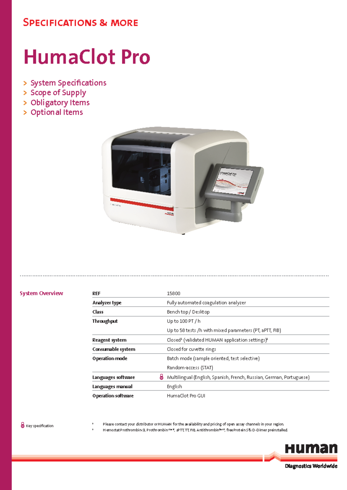 Huma Plot-service-manual-humaclot-pro-pr ac84460 af4e5245b14a686db2fd72624 - System Overview REF ...