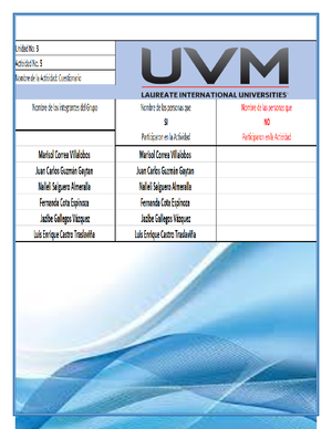 ACT3 A# EQ4 - work - UNIVERSIDAD DEL VALLE DE MÉXICO Actividad 3. Tecnologías disruptivas ...