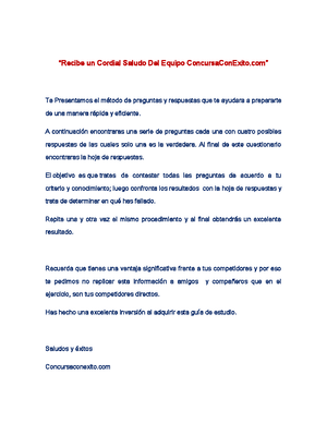 Cuestionario Estructura del Estado-1 - “ Recibe un Cordial Saludo Del Equipo ConcursaConExito ...
